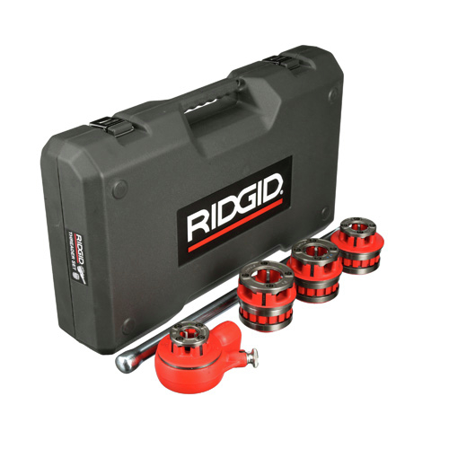 Ridgid 12-R 1-2 in. - 1-1-4 in. Capacity NPT Exposed Ratchet Threader Set