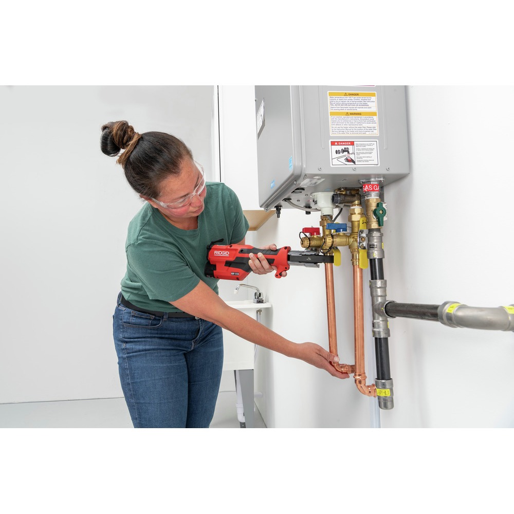 Ridgid RP 115 Lithium-Ion Cordless Mini Press Tool with ProPress Jaws ...