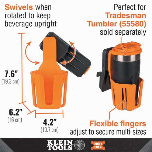 Klein Tools MODbox Cup Holder Rail Attachment