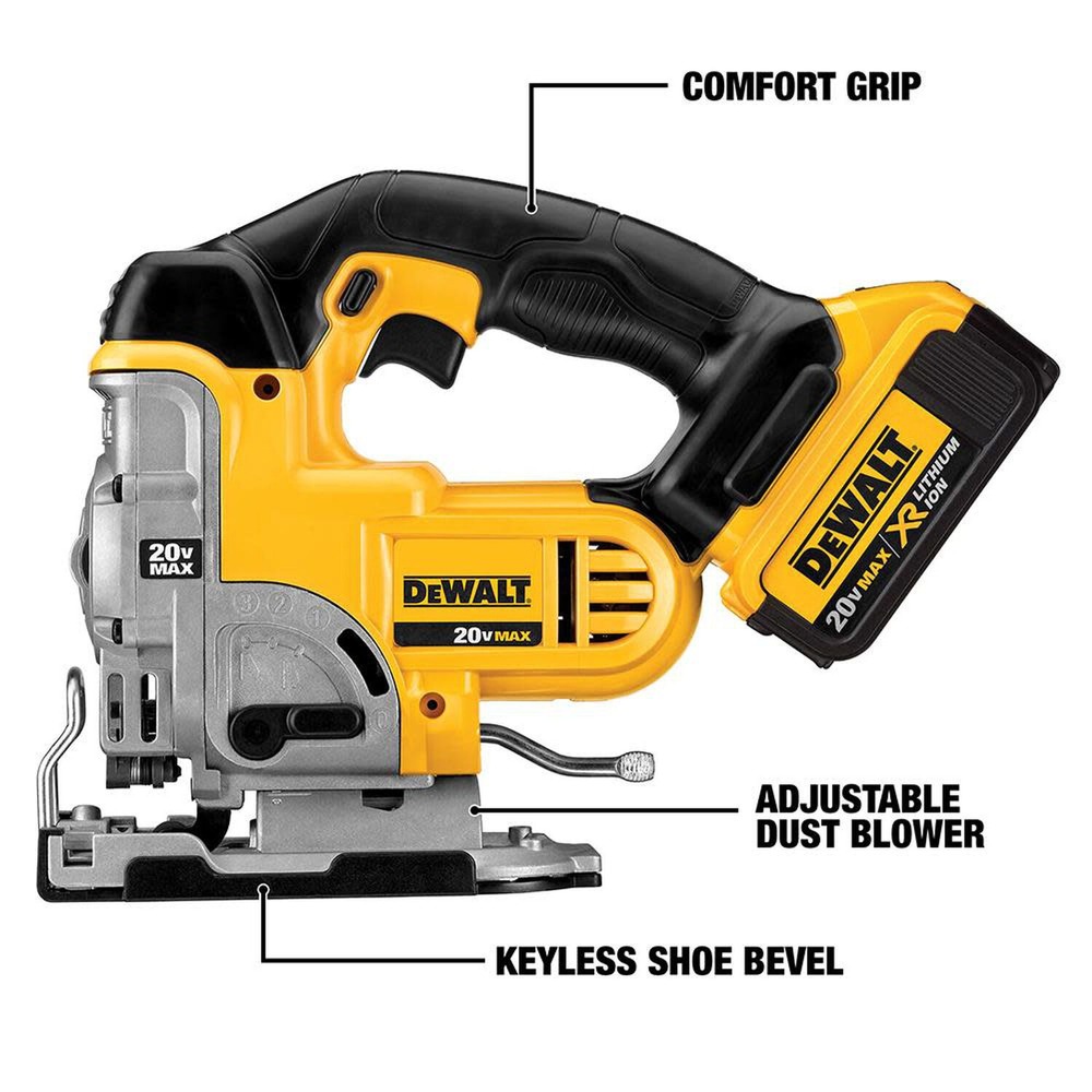 Dewalt DCS331B 20V MAX Variable Speed Lithium-Ion Cordless Jig Saw ...