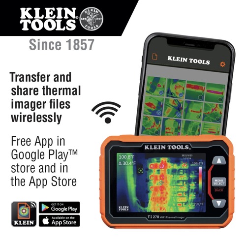 Klein Tools Rechargeable 10000 Pixels Thermal Imaging Camera with Wi-Fi