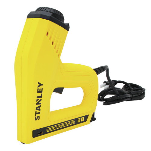 Stanley 120V 10 Amp Brushed 18 Gauge Corded 2-In-1 Electric Stapler ...