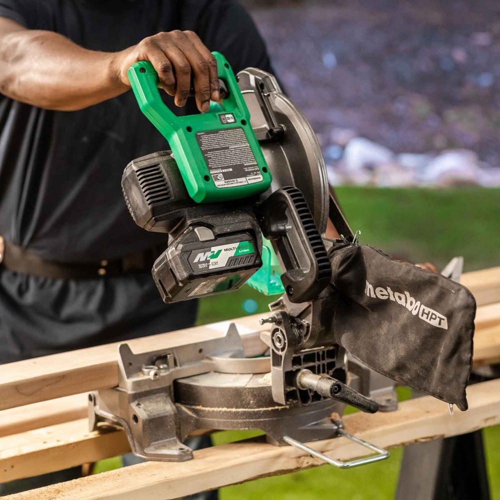 Metabo HPT 18V MultiVolt Brushless Lithium-Ion 10 in. Cordless Single ...