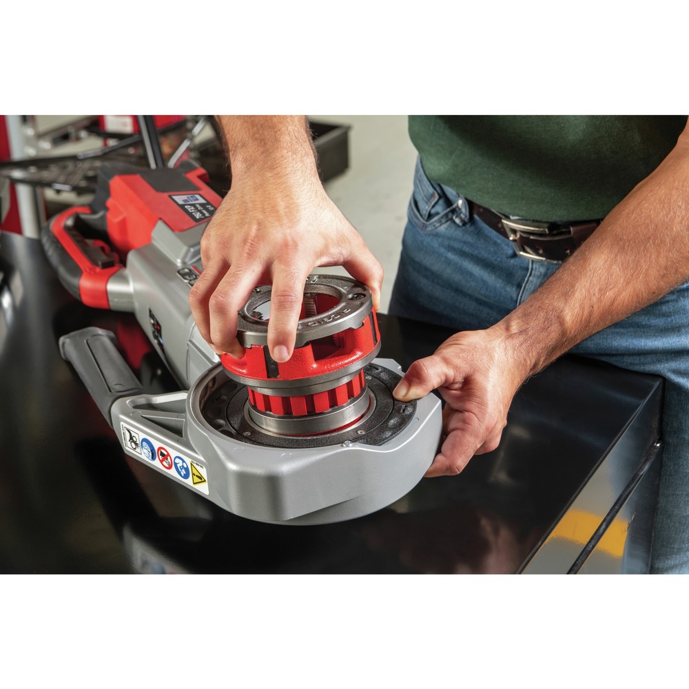 Ridgid 760 FXP 11-R Brushless Lithium-Ion Cordless Power Drive Kit with ...
