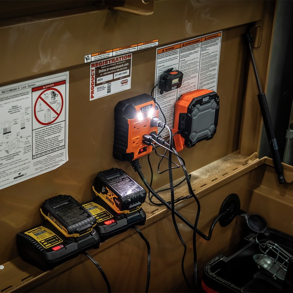Klein Tools PowerBox 1 Magnetic Power Strip with Surge Protector