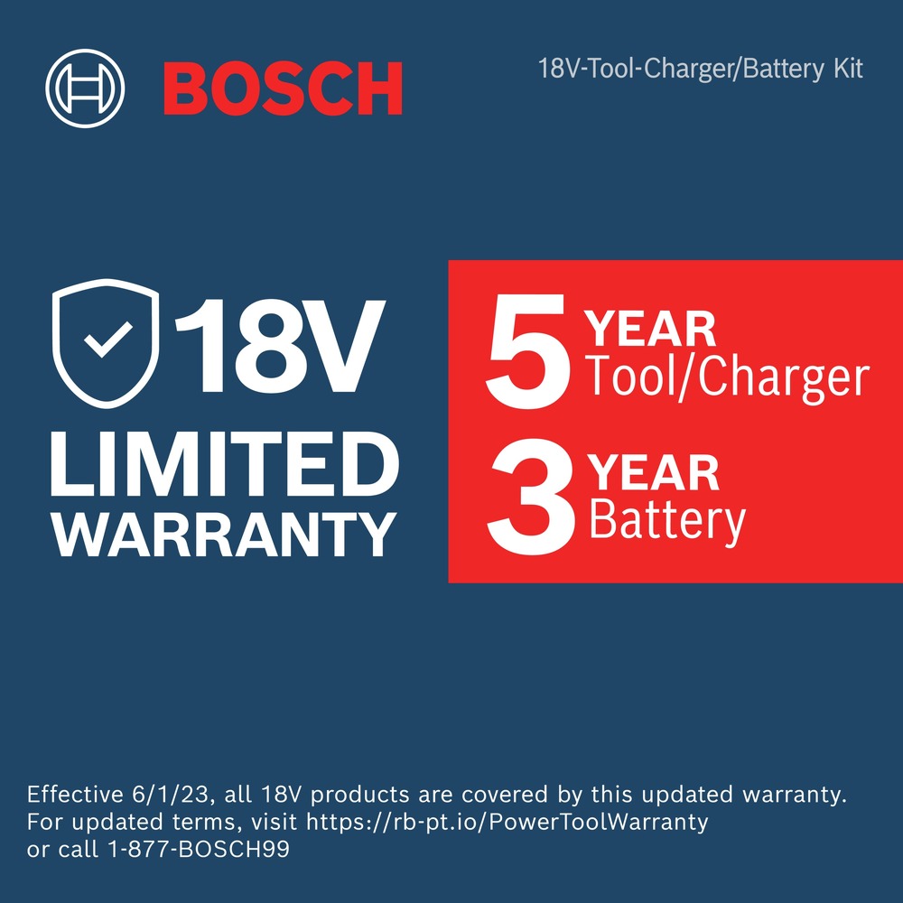 Factory Reconditioned Bosch 18V Brushless Lithium-Ion 1/4 in. and 1/2 ...