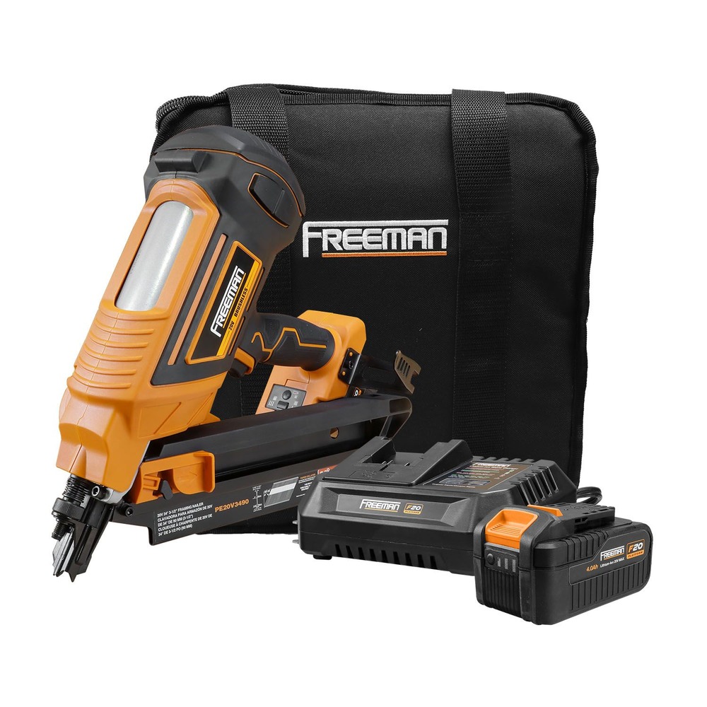 Freeman PE20V3490 20V Brushless Lithium-Ion 3-1/2 in. Cordless 34 ...