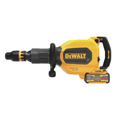 Dewalt 60V Brushless Lithium Ion 27 lbs. Cordless SDS Max Inline Chipping Hammer Kit with 2 FLEXVOLT Batteries 15 Ah