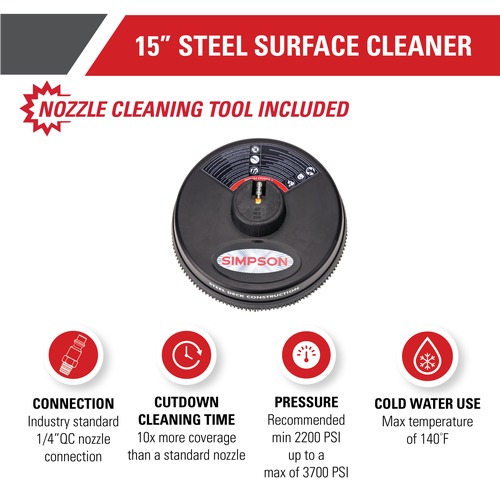 Simpson Surface Cleaner Rated up to 3,700 PSI