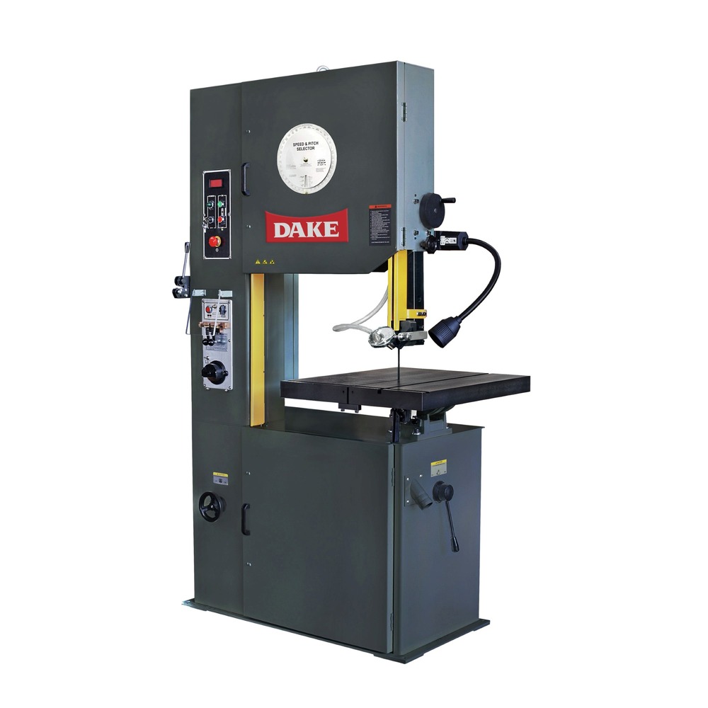 Dake 220V 3-Phase 26 in. Throat Manual Feed Table Vertical Bandsaw - D ...