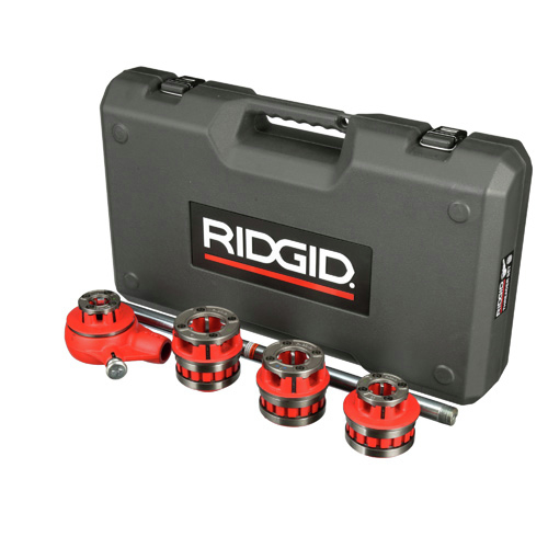 Ridgid 12-R 1-2 in. - 1-1-4 in. Capacity NPT Exposed Ratchet Threader Set