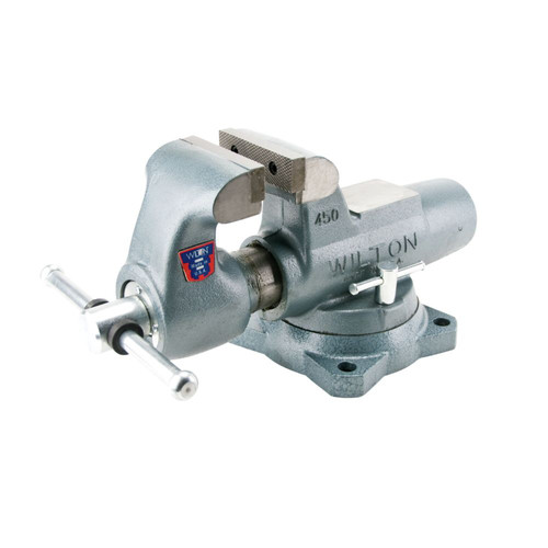 Wilton 500S Machinists Bench Vise Swivel Base 5 in. Jaw Width 8 in. Jaw Opening 4 1 4 in. Throat Depth