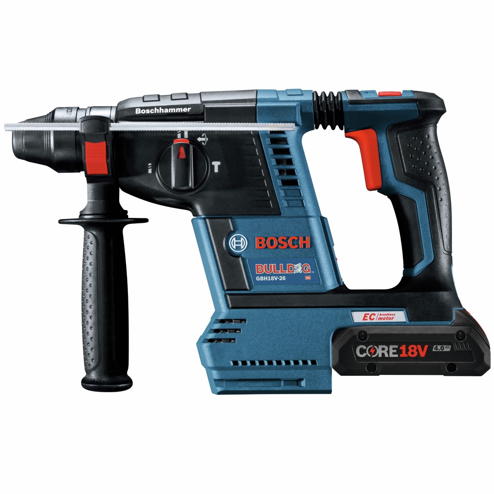 Factory Reconditioned Bosch 18V Brushless Lithium-Ion 1 in. Cordless SDS-Plus Bulldog Rotary ...