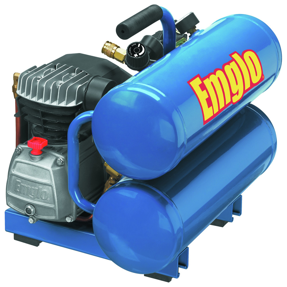 Factory Reconditioned Emglo 1.1 HP 4 Gallon Oil-Lube Twin Stack Air ...