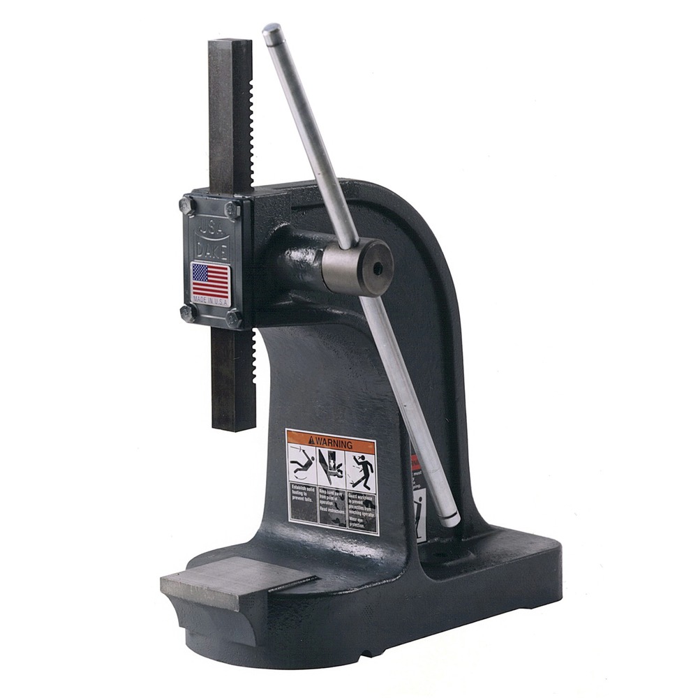 Dake Model Y 1-1/2 Ton Platen Type Single Lever Arbor Press - D-901002 ...