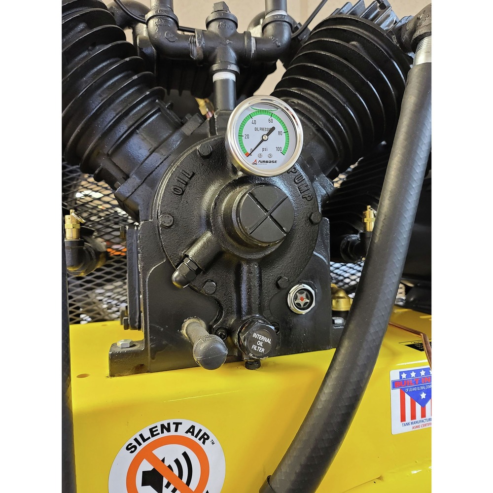 EMAX ES07V080V1 Industrial 7.5 HP 80 gal Oil-Lube Stationary Air ...