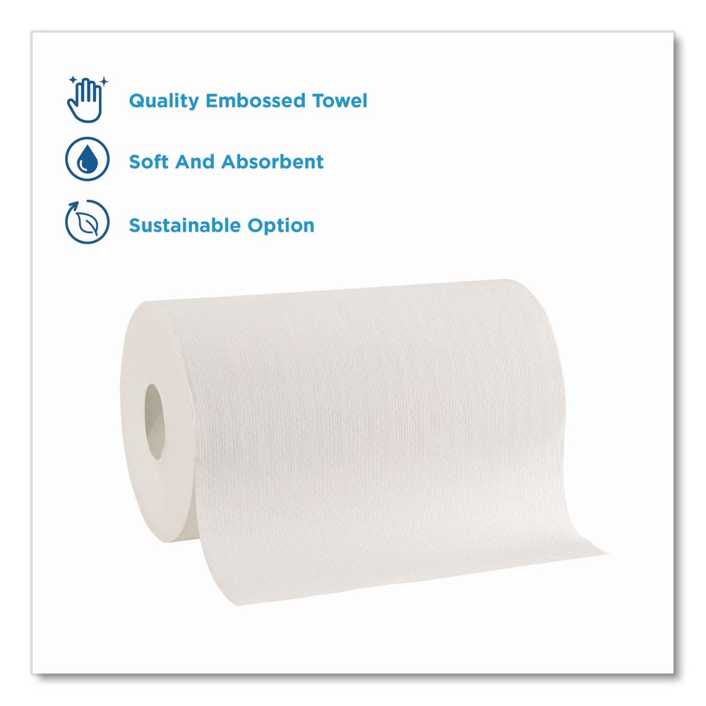Georgia-Pacific Pacific Blue Ultra 9" Paper Tower Rolls - White, 6 ...