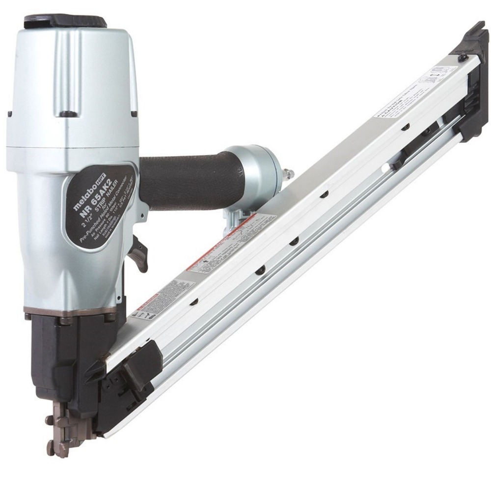 Metabo HPT NR65AK2M 36° 2-1/2" Strap-Tite Metal Connector Strip Nailer ...
